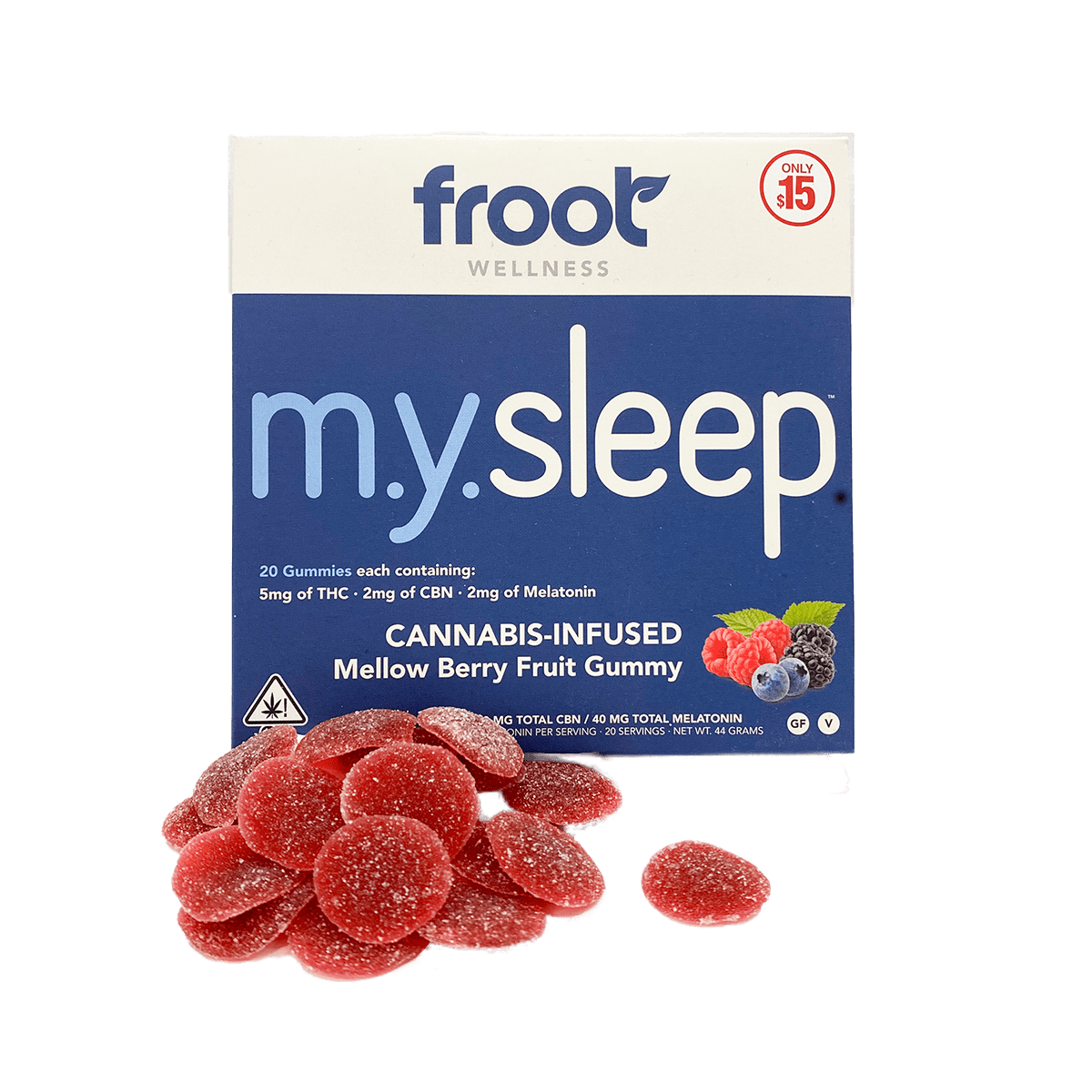 Froot MY SLEEP – 20 Count 100mg THC, 40mg CBN – Chyll.com