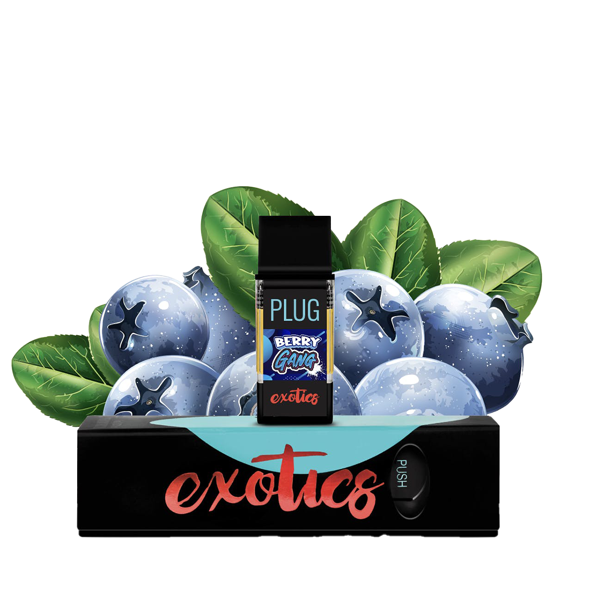 PLUGplay Exotics Cartridge – Berry Gang 1g – Chyll.com