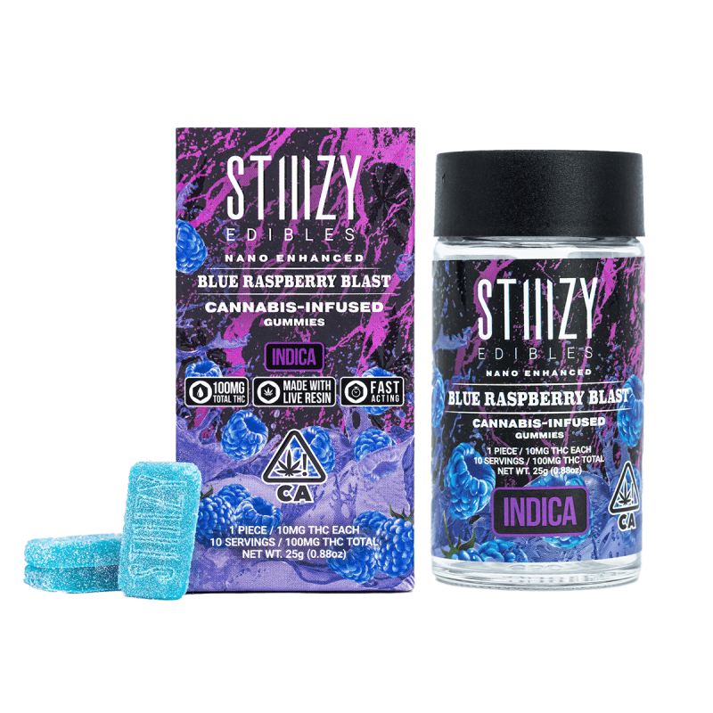 Stiiizy Gummies – Blue Raspberry Blast 100mg – Chyll.com