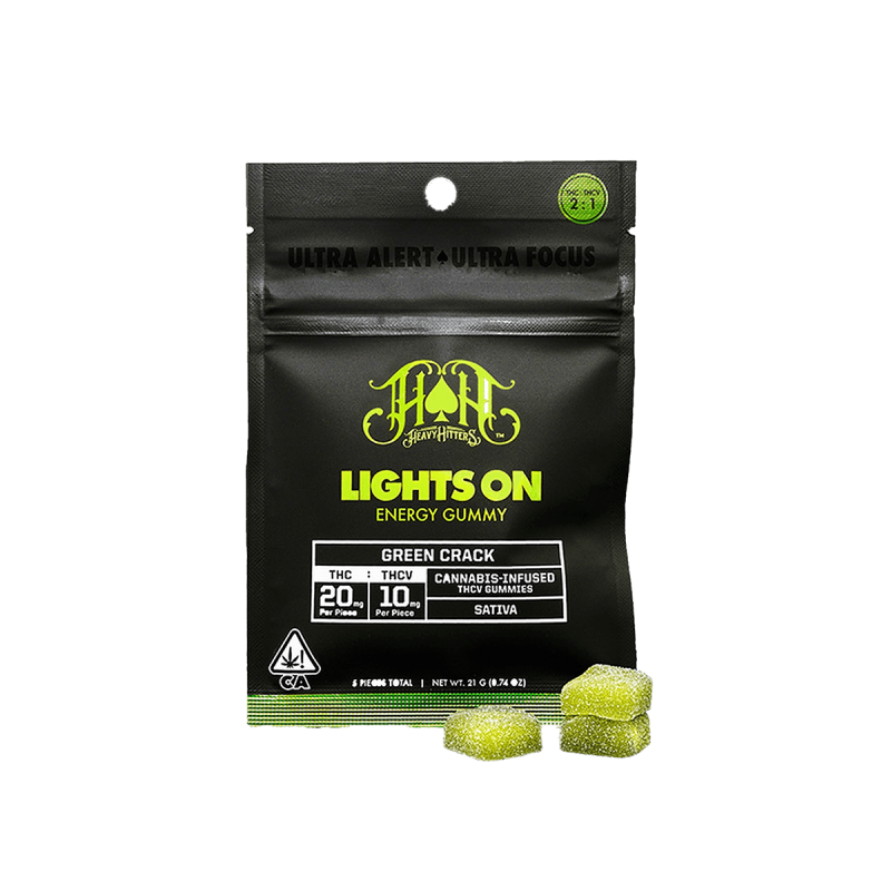 Heavy Hitters 5 Pack Gummies – Green Crack 100mg THC/50mgTHCV – Chyll.com